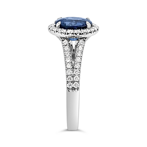 Oval Sapphire & Diamond Ring – CRAIGER DRAKE DESIGNS®