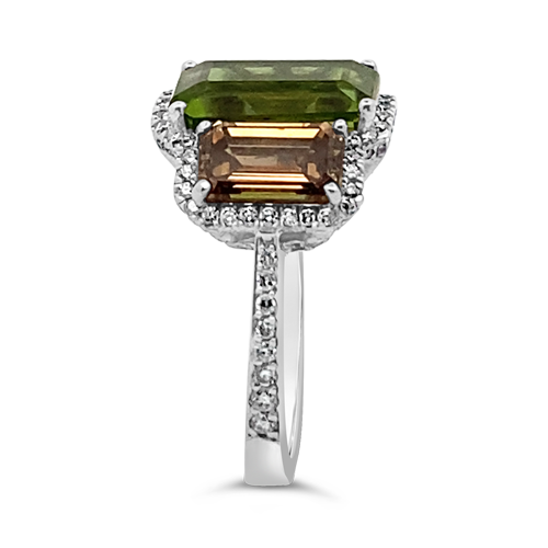 Peridot & Brown Diamond Ring – CRAIGER DRAKE DESIGNS®