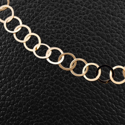 Polished Gold Round Link Necklace – CRAIGER DRAKE DESIGNS®