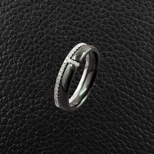 Black Ceramic & Diamond Ring – CRAIGER DRAKE DESIGNS®