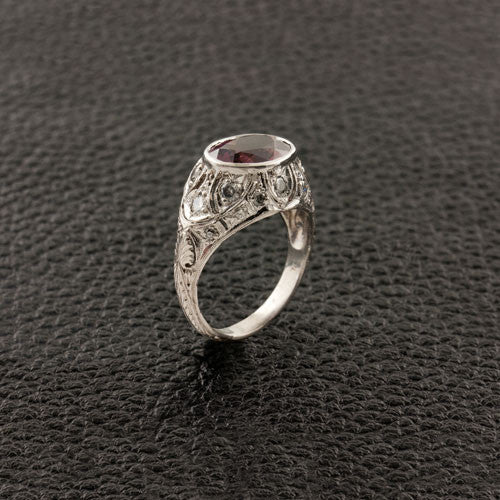 Oval Garnet Estate Ring – CRAIGER DRAKE DESIGNS®