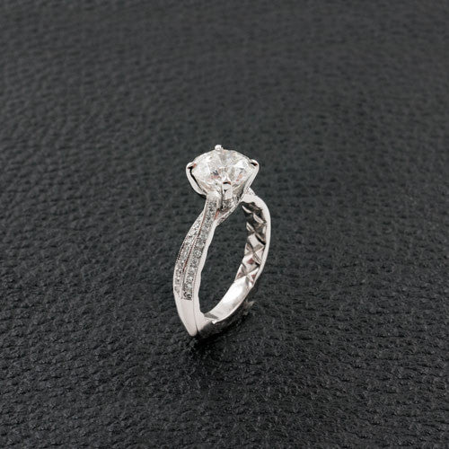Diamond Crossover Engagement Ring – CRAIGER DRAKE DESIGNS®