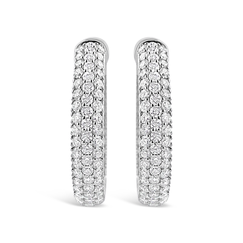 Diamond Hoop Earrings – CRAIGER DRAKE DESIGNS®