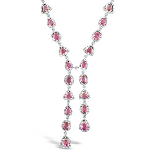 Pink Sapphire & Diamond Necklace – CRAIGER DRAKE DESIGNS®