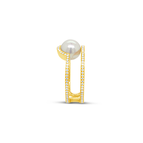 Pearl & Diamond Contemporary Ring – CRAIGER DRAKE DESIGNS®
