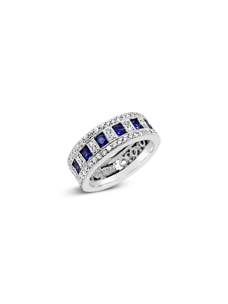 Sapphire & Diamond Estate Band Ring – CRAIGER DRAKE DESIGNS®