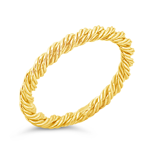 Twisted Yellow Gold Band Ring – CRAIGER DRAKE DESIGNS®